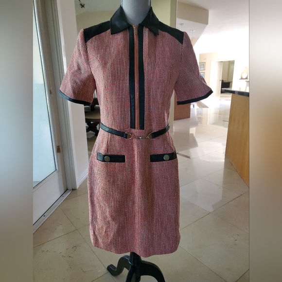 Karen Millen | Dresses | Karen Millen Neon Tweed Dress | Poshmark
